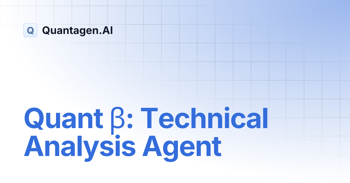 Quant β: Technical Analysis Agent | Quantagen.AI